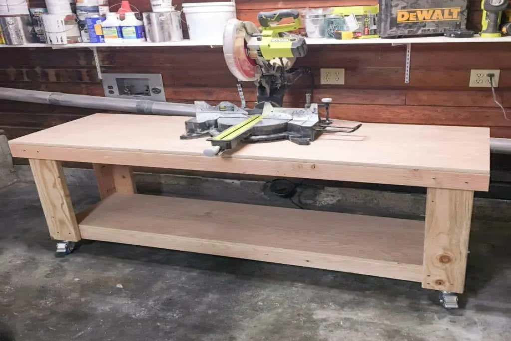 9 DIY Miter Saw Table Plans to Build a Better Workshop - WaterbuckPump